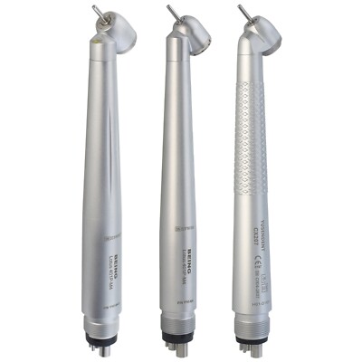 COXO Dental Surgical Handpiece 45 Degree High Speed 4 Hole LED Reverse ...