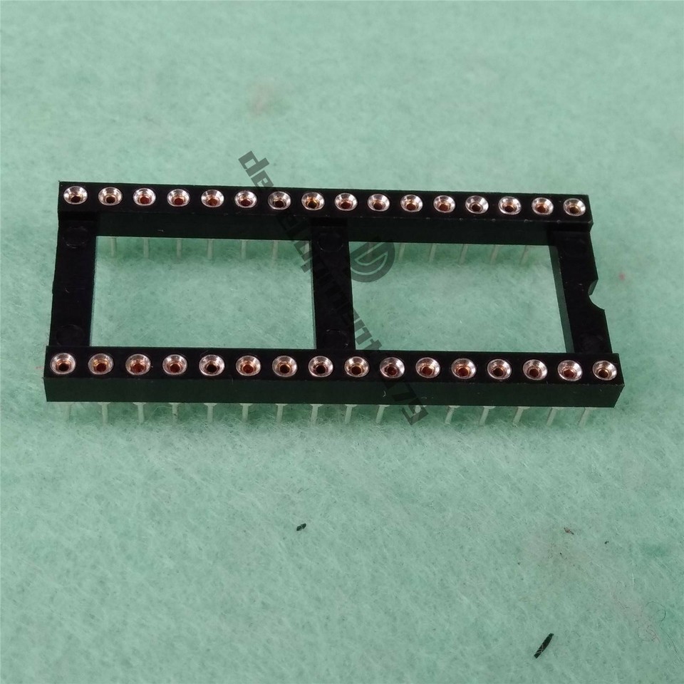 New 10pcs Round hole 32pin Broad Type Pitch 2.54mm DIP IC Sockets ...