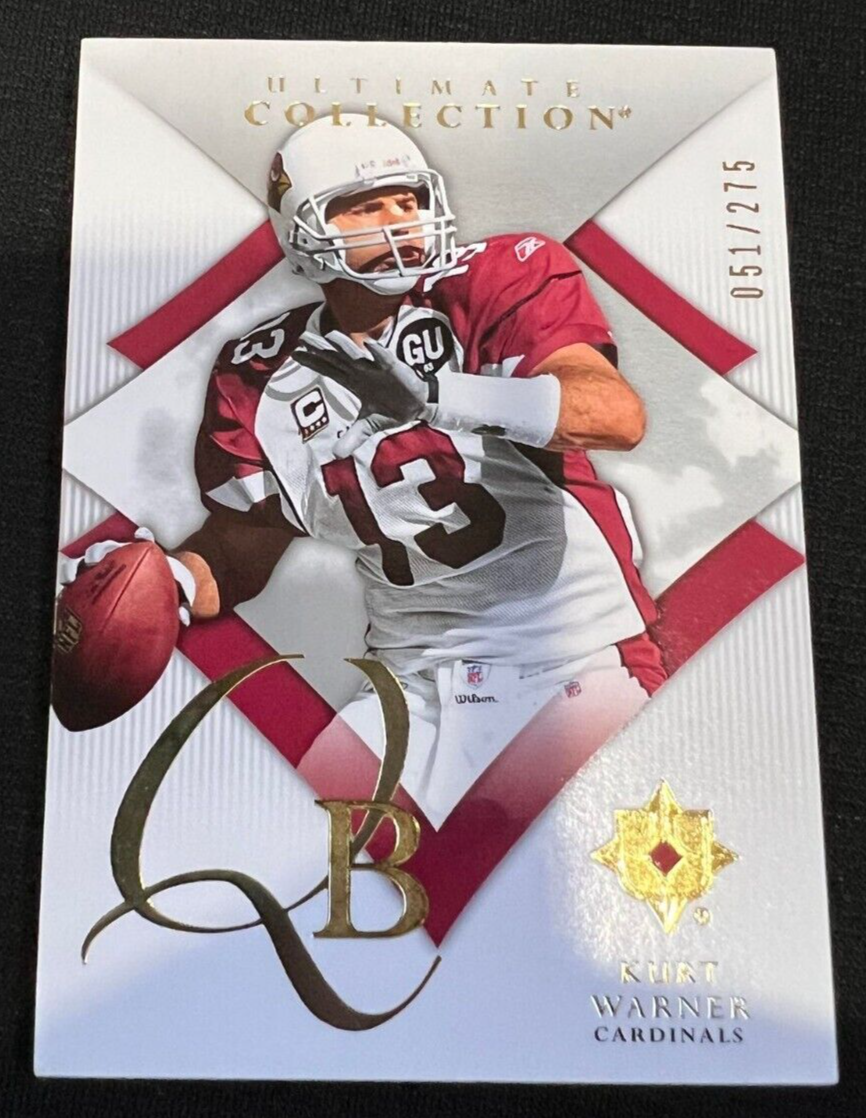 KURT WARNER Arizona Cardinals 2008 Ultimate Collection #79 NFL HOF #051 ...