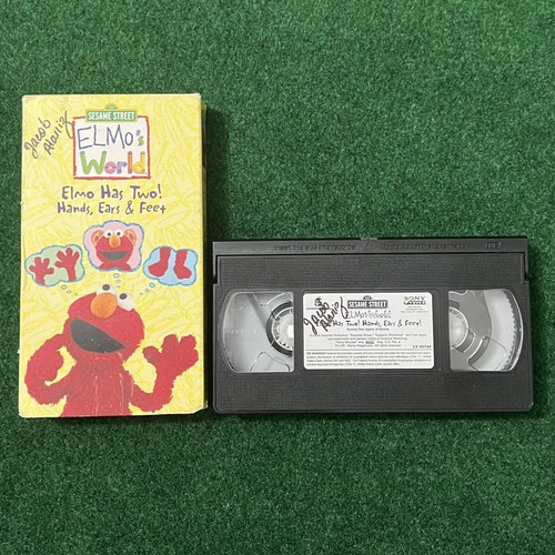 Sesame Street Elmos World Elmo Has Two Hands Ears Feet Vhs 2004
