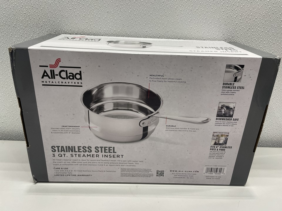 All-Clad 3Qt. Steamer Insert 4703-ST | eBay