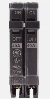 GE THQP240 2P 40A 120/240V Plug-On Old Style Circuit Breaker | eBay