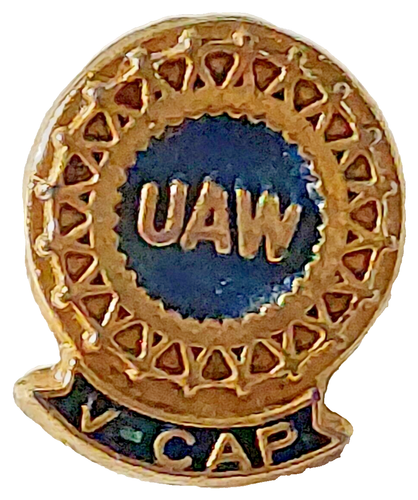 UAW (United Auto Workers) V-CAP Lapel Pin | eBay