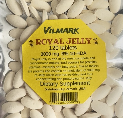 Royal Jelly 120 Tablets 3000 mg Non GMO Gluten Free | eBay