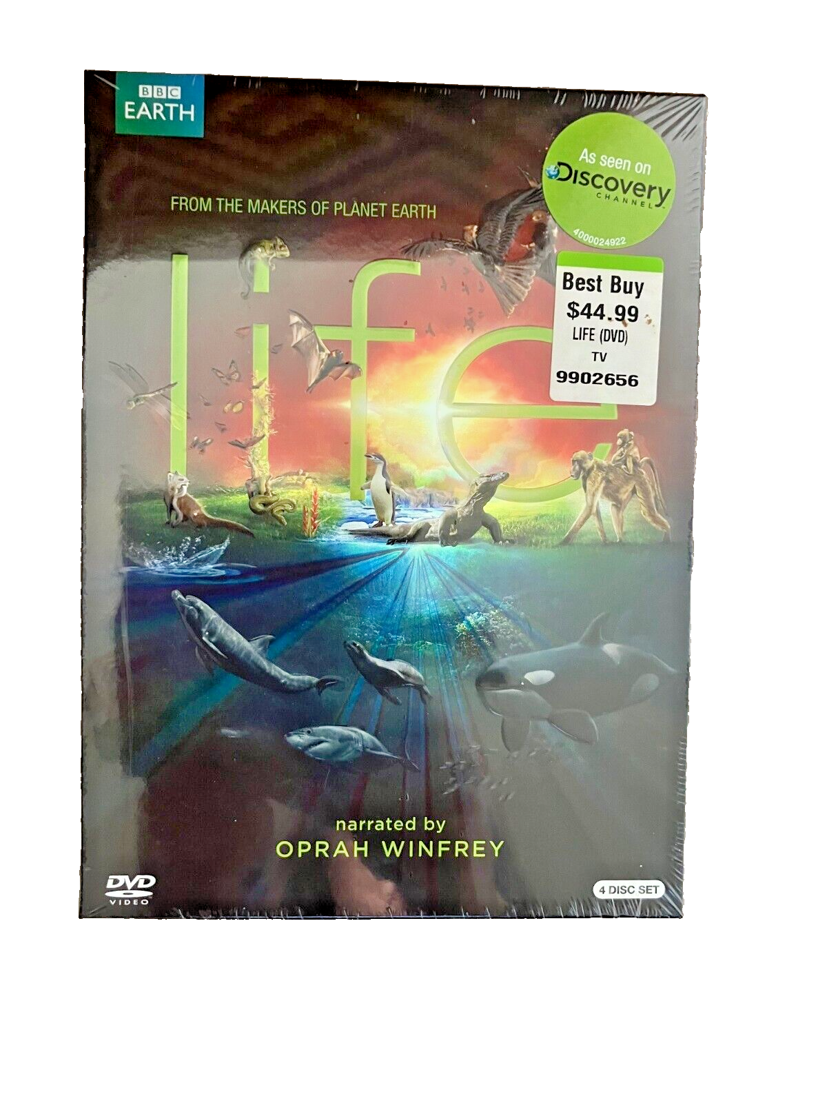 Life BBC Earth DVD 4 Disc Set Narrated by Oprah Winfrey Planet Earth ...