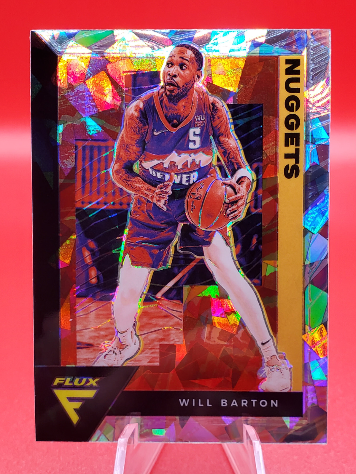 Will Barton Washington Wizards 2020-21 Flux Silver Cracked Ice Parallel ...