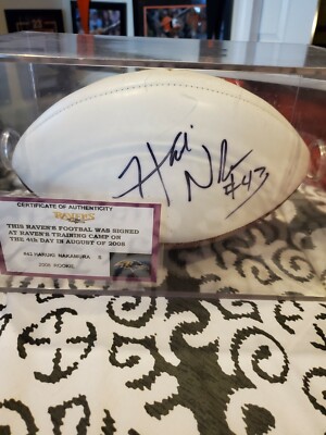 Ravens Haruki Nakamura Autographed Ravens Football Coa | eBay