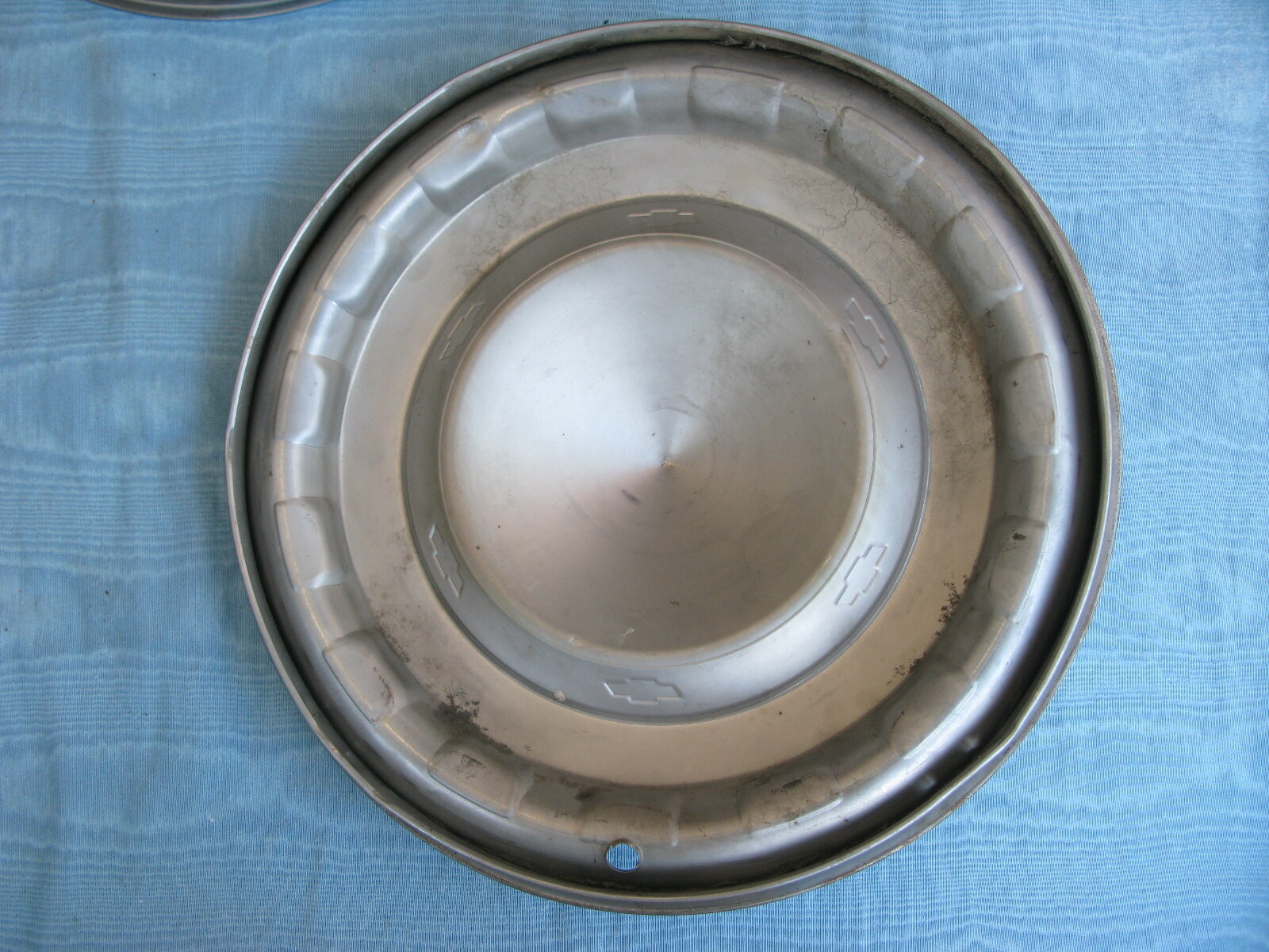 Vintage Chevrolet 1950s Chevy Chrome Pointed Dome Hubcaps Wheel Covers ...