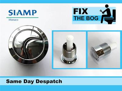 Siamp Skipper 45 Toilet Push Button Dual Flush Water Saving Chrome ...