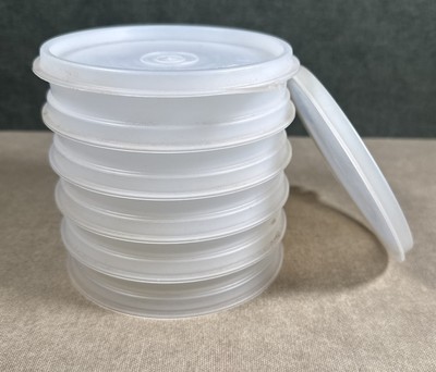 TUPPERWARE 5 Original Hamburger Burger Freezer Keepers With 2 Lids 882 ...