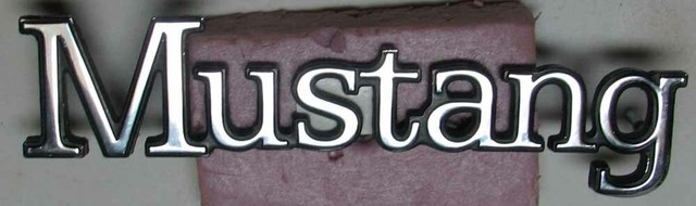 1975 - 78 Original Ford Mustang II Ghia Emblem OEM Chrome Badge Vintage ...