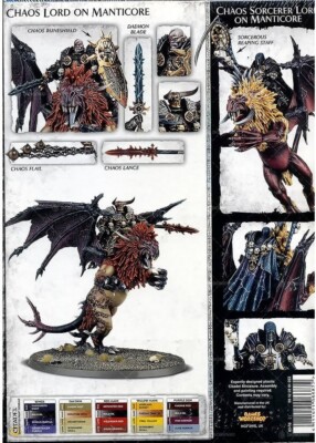 Warhammer AoS Chaos Lord / Sorcerer Lord on Manticore New in Box | eBay