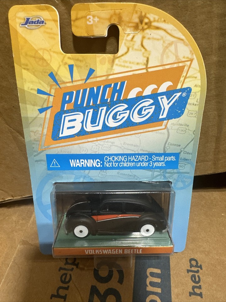 Jada Toys Punch Buggy / Slug Bug 1:64 Black & Red Volkswagen Beetle NEW ...
