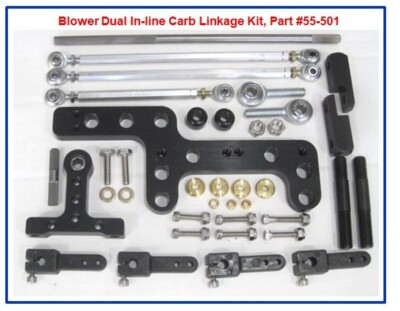 Genuine Dual *In-line* mounted Carb Linkage supercharger Blower 6-71 8 ...