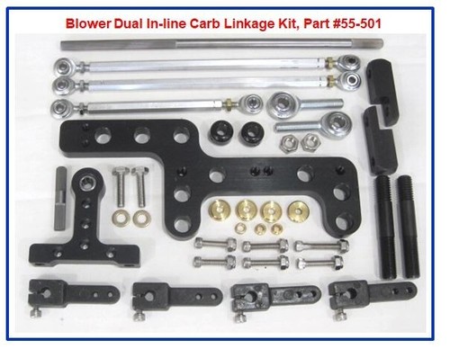 Genuine Dual *In-line* mounted Carb Linkage supercharger Blower 6-71 8 ...