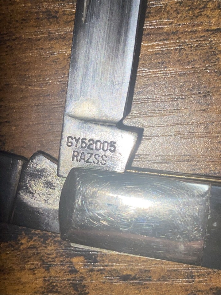 1992 Case XX ONE ARM MAN RAZOR Knife GY62005 RAZSS GRAY Jig Bone CCC ...