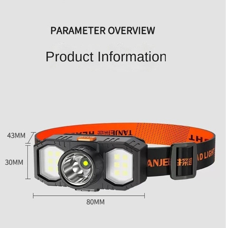 Super Bright Strong Light Headlamp Waterproof Head Lamp Head Torch ...