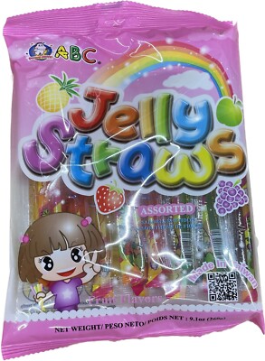 1 PACK - ABC Jelly Straws Sticks Strips Candy 13 Pieces, | eBay