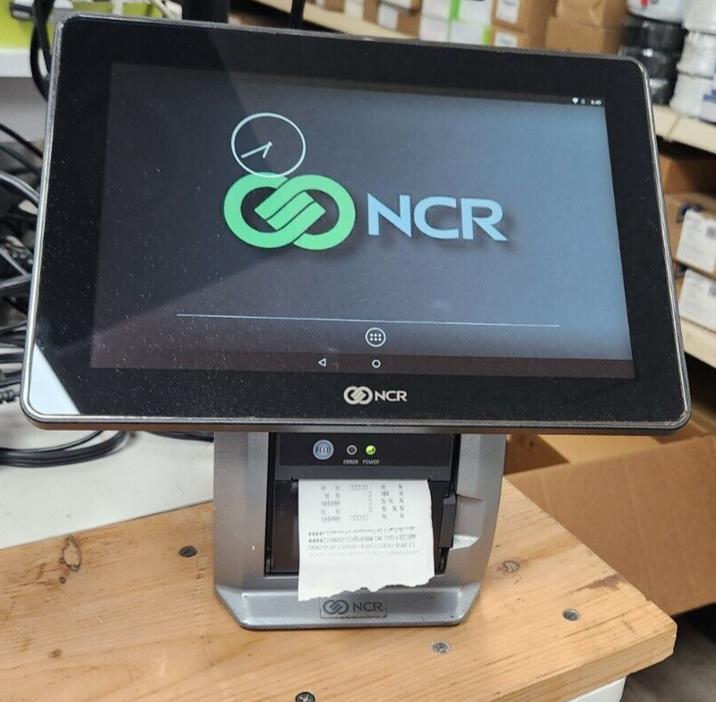 NCR 7744-1012-8801 Android Tablet Touch POS / Built-In Printer, Card ...