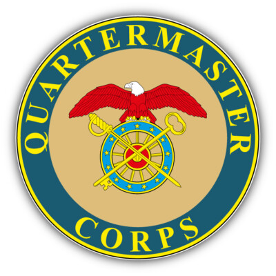 Quartermaster Corps Plaque Car Bumper Sticker Decal - ''SIZES'' | eBay
