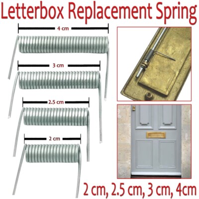 4 Letter Box Letter plate Repair Replacement Springs Sizes 2cm 2.5cm ...