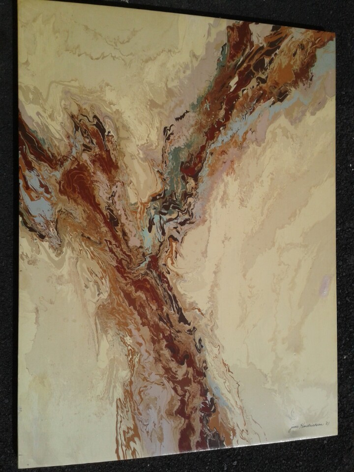 OIL PAINTING ORIGINAL ABSTRACT LISTED ARTIST SIGNED JUNE HENDRICKSON | eBay