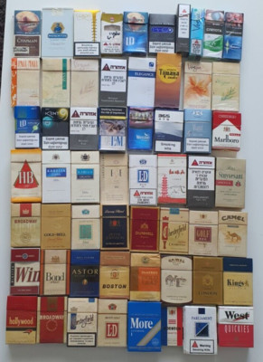 Empty cigarette packs old, vintage 82 pieces #27 | eBay UK