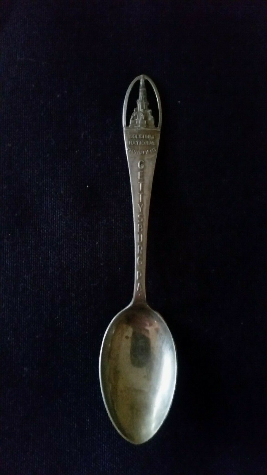 SOUVENIR MINIATURE SPOON SOLDIERS NATIONAL MONUMENT GETTYSBURG PA | eBay