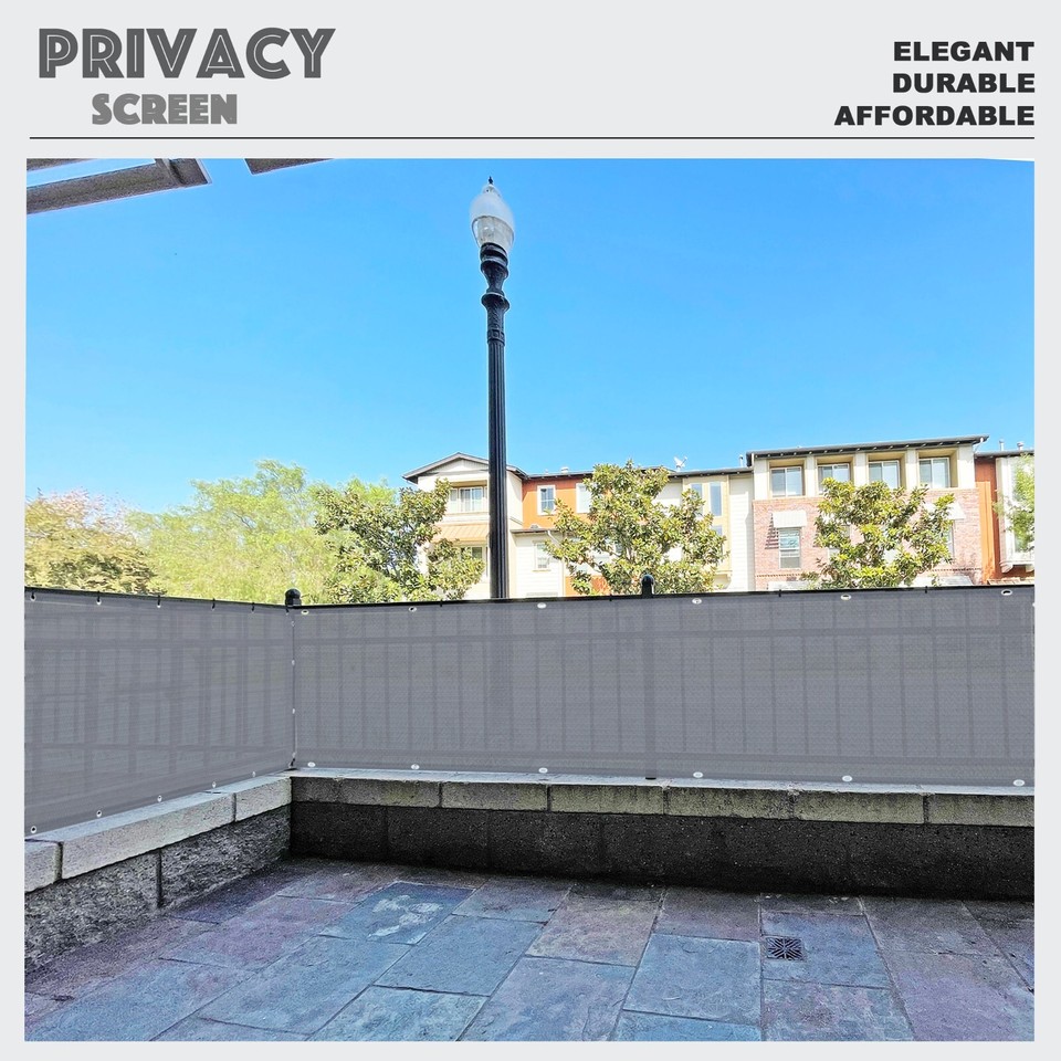 3', 4', 5', 6' Tall Balcony Fence Privacy Screen | Windshield Shade for ...