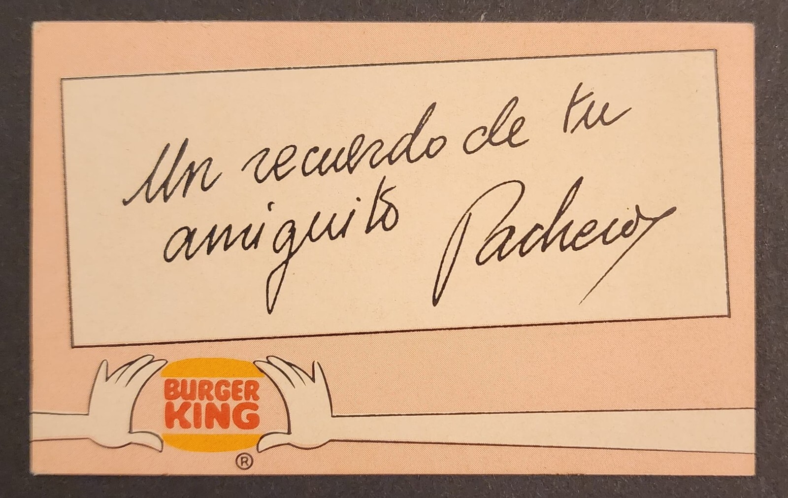 VTG PROMO PROMO CARD / PACHECO / JOAQUIN MONSERRAT / PUERTO RICO 1970's ...