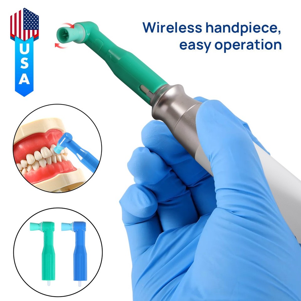 SANDENT Dental Cordless Hygiene Prophy Polishing Handpiece 360° Swivel ...