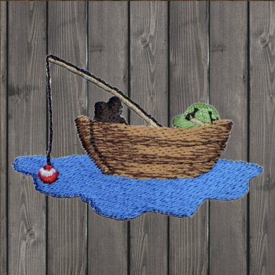 Fishing Boat Embroidered Patch — Iron On | eBay