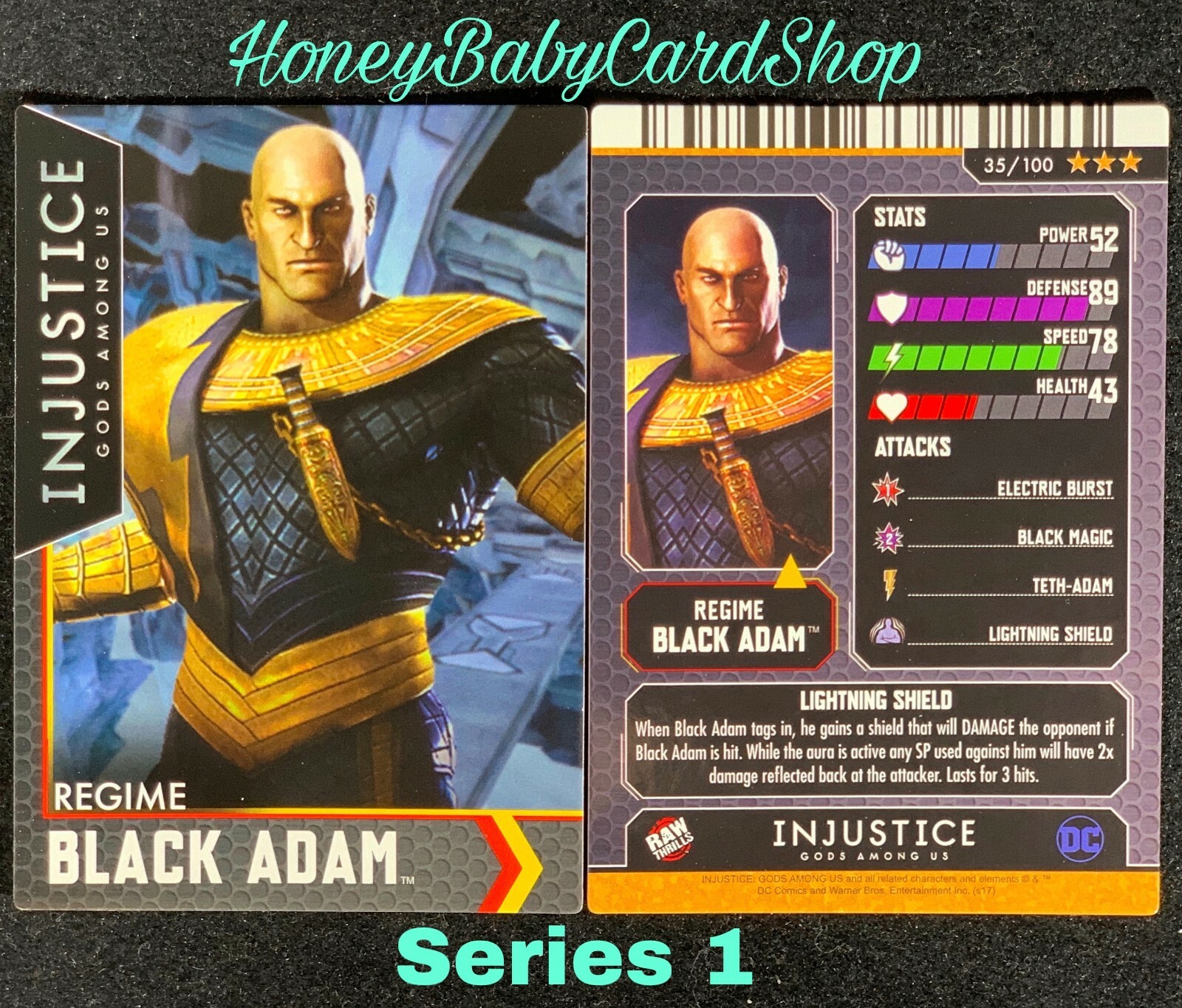 Injustice Arcade Series 1 Out of Print Card 35 Regime Black Adam | eBay