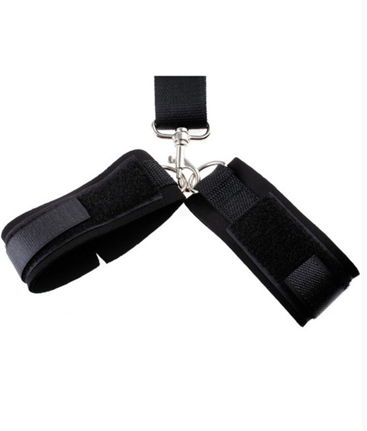 Unisex Neck Wrist Handcuff Bandage Restraint Open Mouth Gag Couple ...