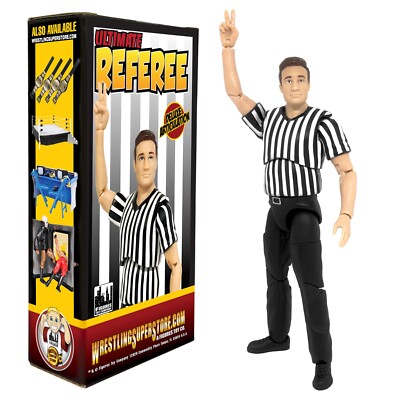 Ultimate Referee With Deluxe Articulation for WWE & AEW Wrestling ...