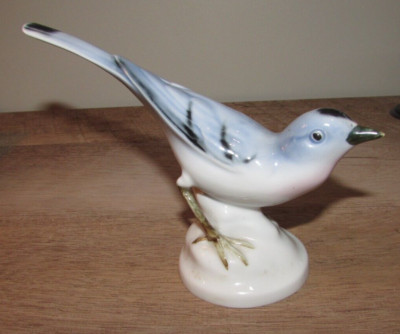 Old Gerold Porzellan Porcelain Bavaria Blue Jay Bluebird Figurine Bird ...