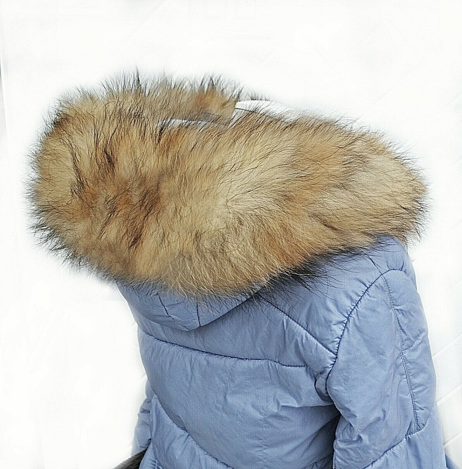 Extra Large Real Raccoon Fur Collar Trim for Coat Hood Replacement 80 X ...