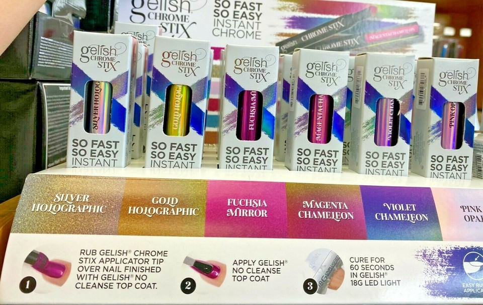 Gelish Chrome Stix Instant Chrome NEW! Pick ur colors - Update more ...