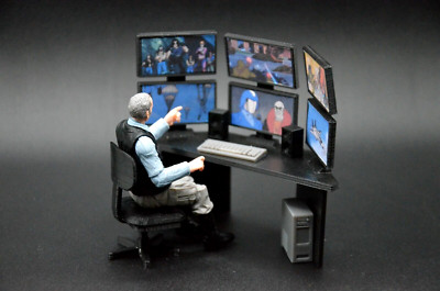 1:18 GI JOE COMPUTER TABLE CHAIR LOT CUSTOM 3D PRINT COBRA DIORAMA ...