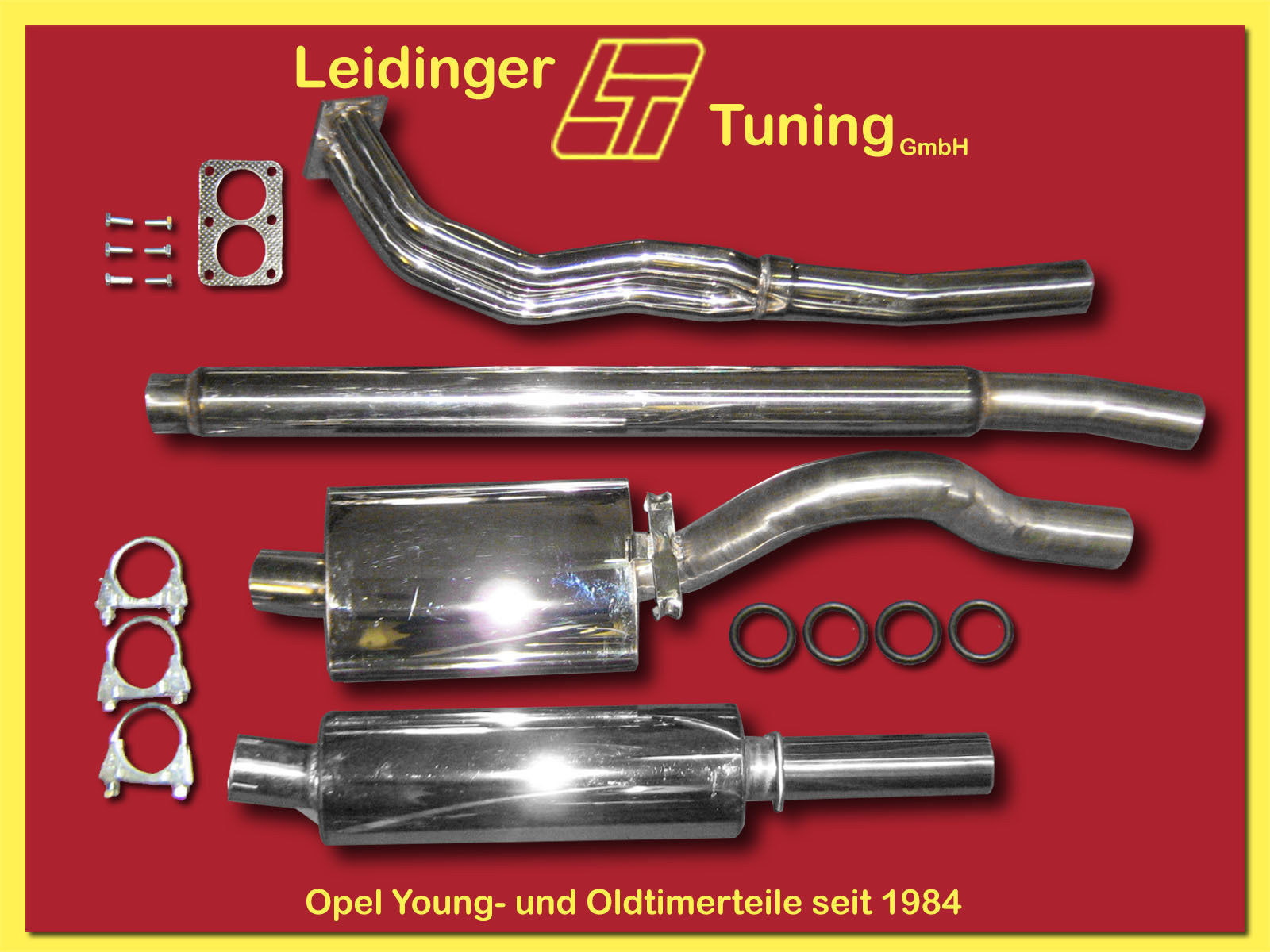 Ascona A Manta A SPORTAUSPUFF-ANLAGE EDELSTAHL AUSPUFF 1.6-2.4 Endrohr ...