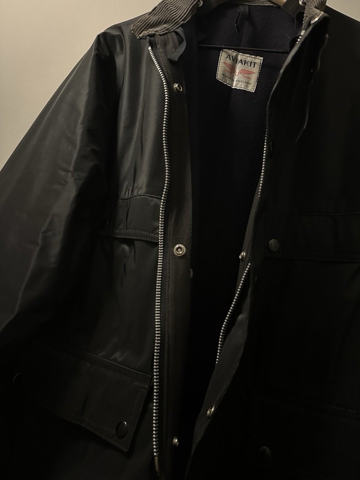 VTG 70’s Aviakit Lewis Leathers Dunloprufe Nylon Riding Jacket Men’s SZ ...