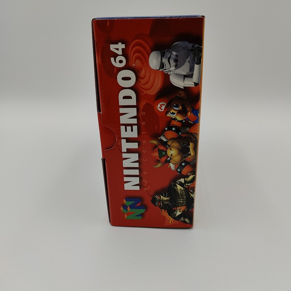 Official OEM Nintendo 64 N64 Red Controller CIB Complete In Box Great ...
