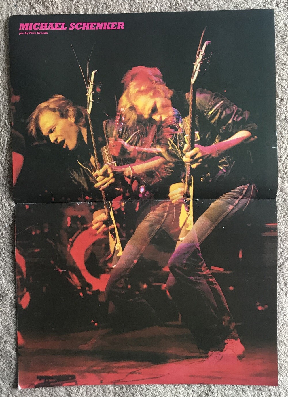 MICHAEL SCHENKER - 1983 UK Magazine centrefold poster | eBay