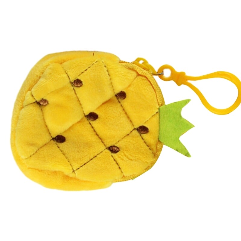 Mini Coin Purse Plush Keychain Coin Purse Cartoon Fruit Coin for Kid | eBay