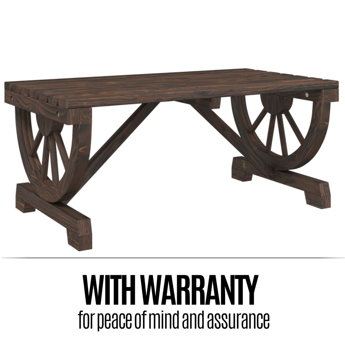 Wagon Wheel Coffee Table Quote