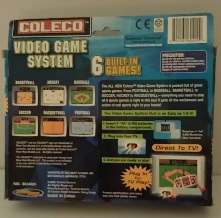 Coleco Video Game System w/ 6 Games Built In...Plug N Play New In Box ...