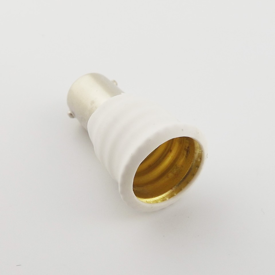 10x BA9s to E12 Holder Lamp Socket Screw Thread LED Light Bulb Adapter ...