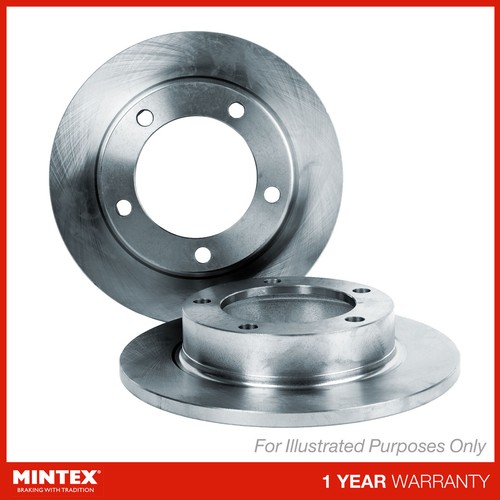 2x Brake Discs Solid For Mercedes A-Class W177 A180d Mintex Rear ...