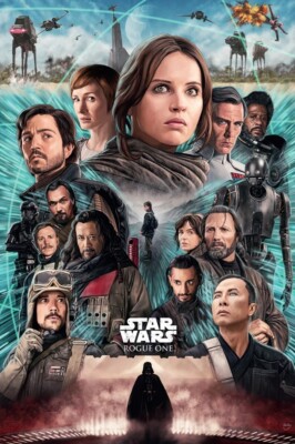 Rogue One A Star Wars Story Movie Film Poster Lithograph Print Art ...