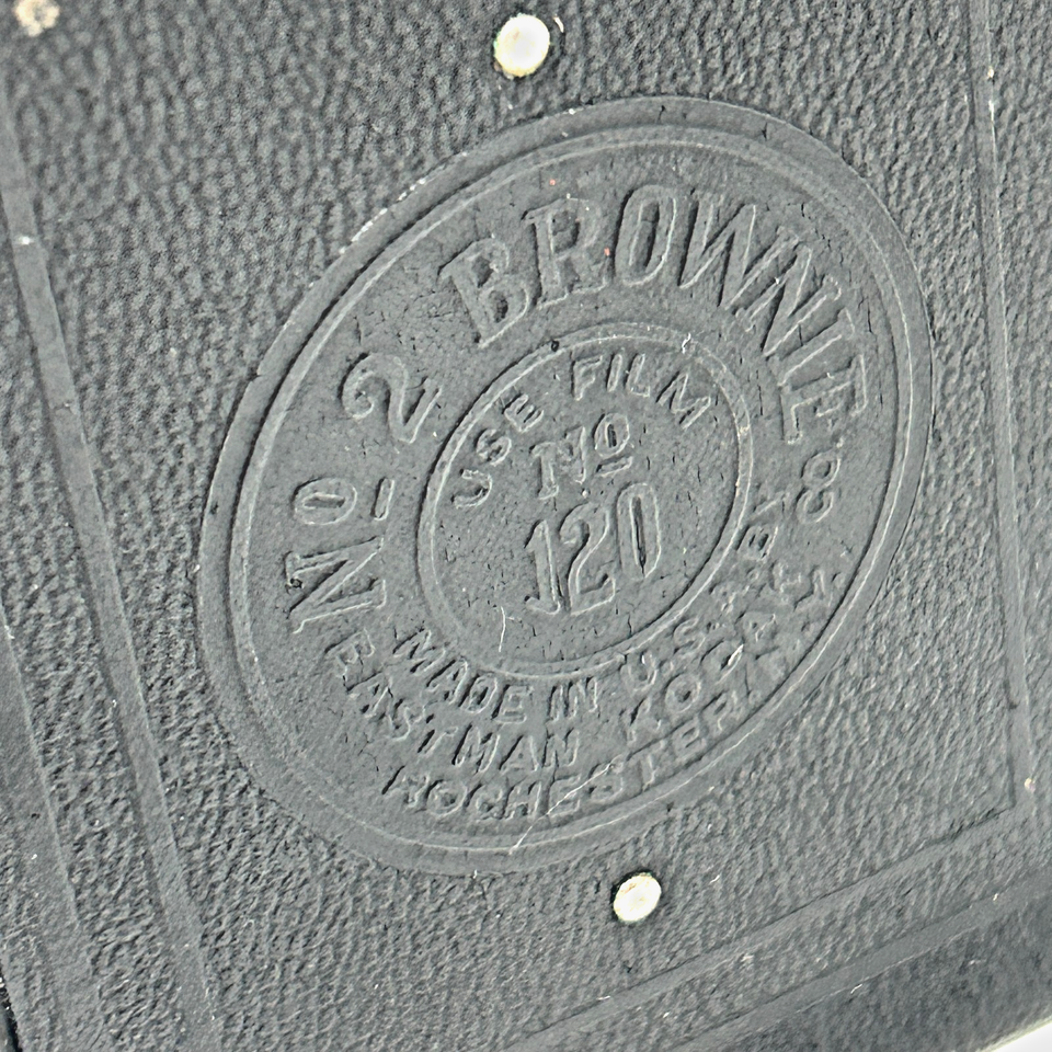 No.2 BROWNIE camera model F Eastman Kodak works 120 film box antique ...